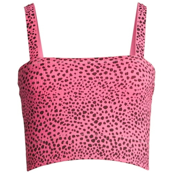 No Boundaries | Tops | Nwt Nobo Pink Animal Print Seamless Ribbed Tube ...
